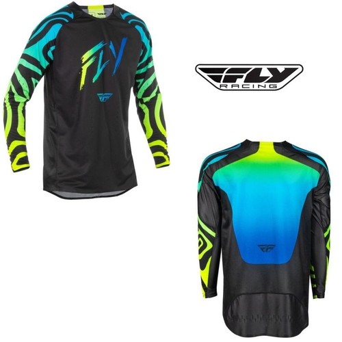 Fly Racing Evolution Dst Zen Motocross Black/Blue/Hi-Vis Jersey | eBay