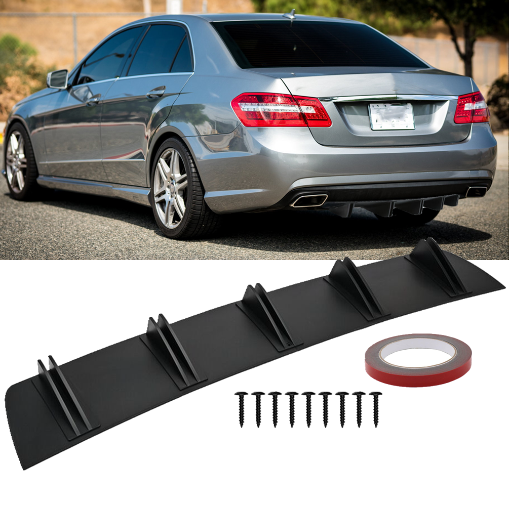 For Mercedes Benz E350 Rear Lower Bumper Diffuser Lip Splitter Shark 5 ...