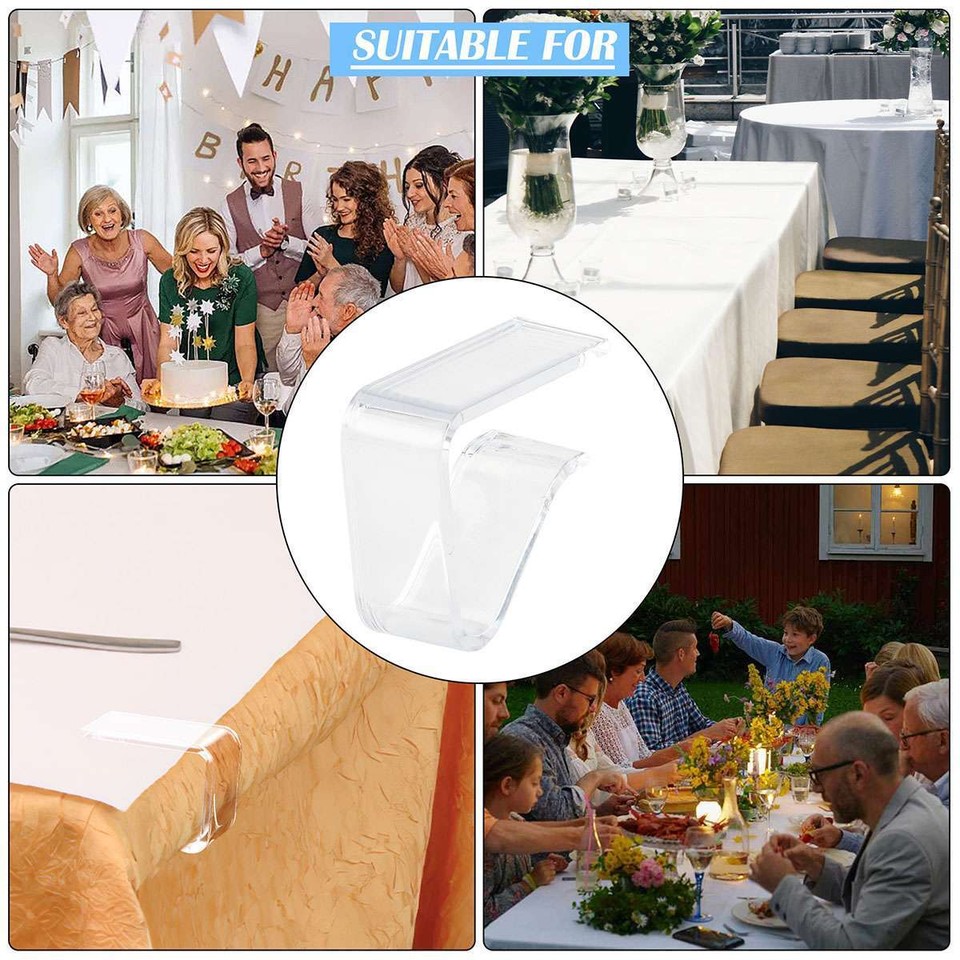 24 Pcs Picnic Tablecloth Clips for Outdoor Tables, Premium Table Cloth ...