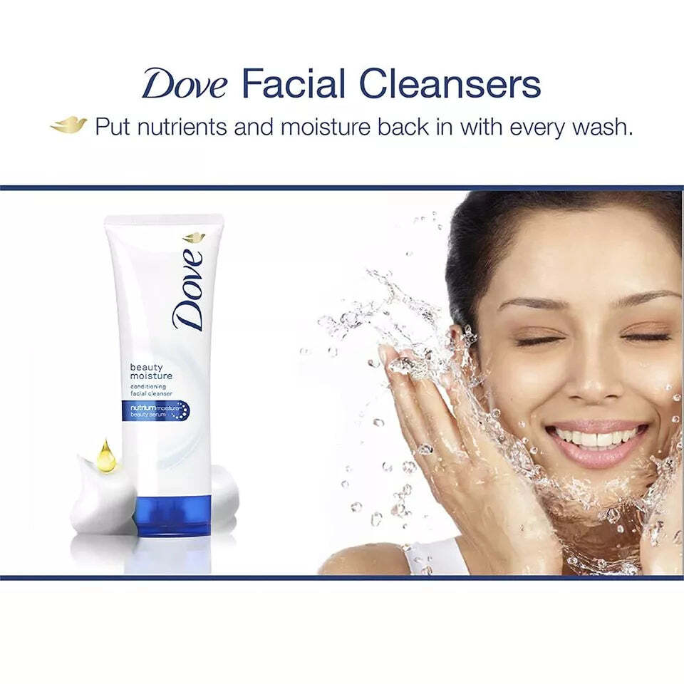 Dove Beauty Moisture Conditioning Facial Cleaner, 3.5oz (100g) (Pack of ...