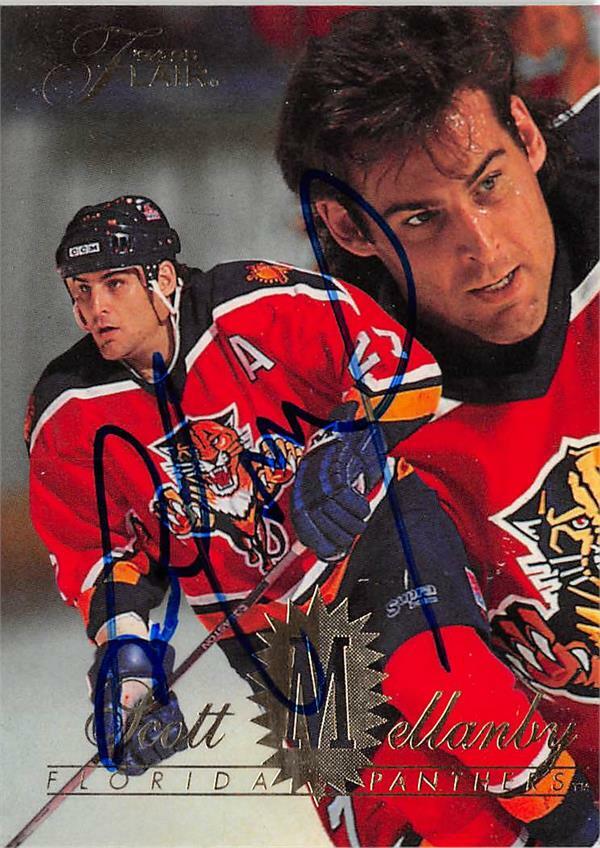 Scott Mellanby autographed Hockey Card Florida Panthers, SC 1995 Fleer ...