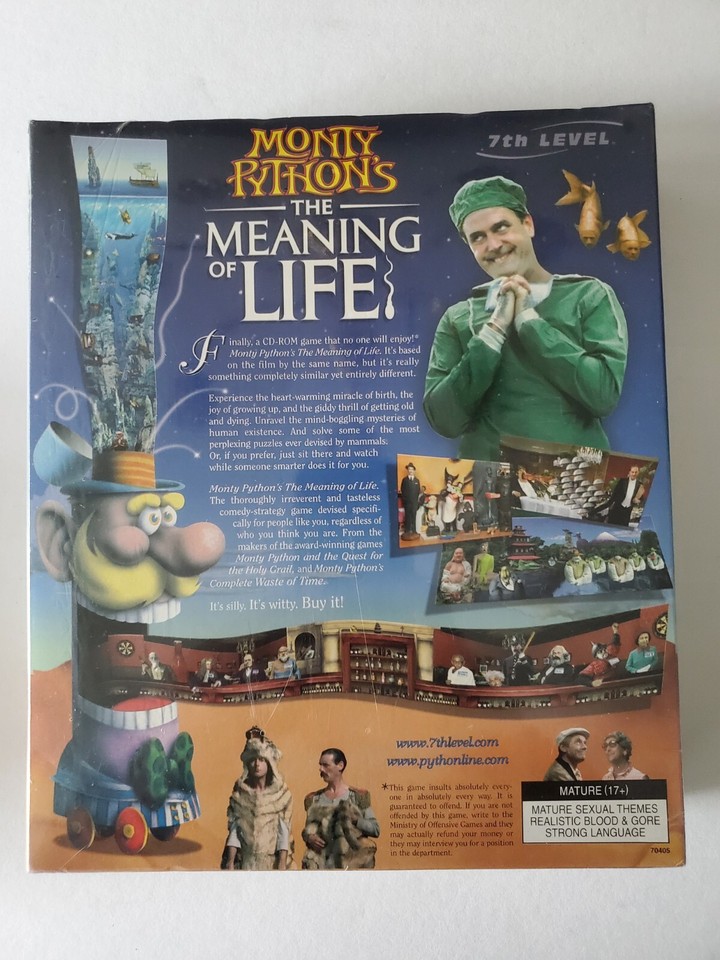 Monty Python's The Meaning of Life (PC, 1997) 696055100231 | eBay
