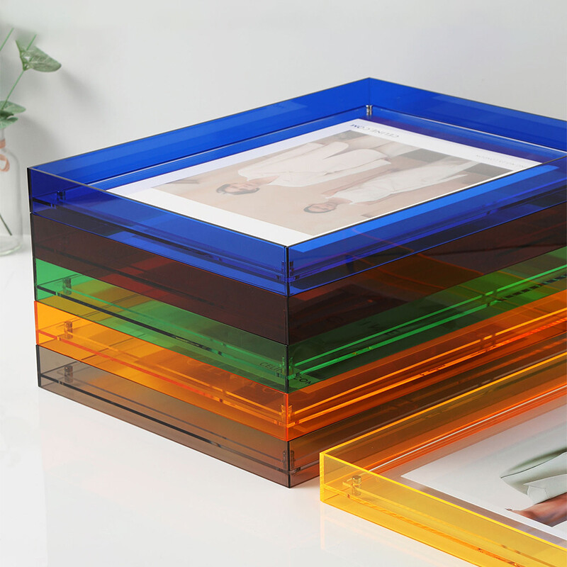 Acrylic Photo Frame Transparent Painting Wall Hanging Desktop Display ...