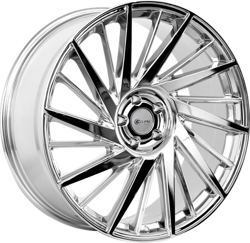 (Set-4) Eclipse EC105 26x9.5 6x139.7/6x5.5 25mm Chrome Wheels Rims 26 ...