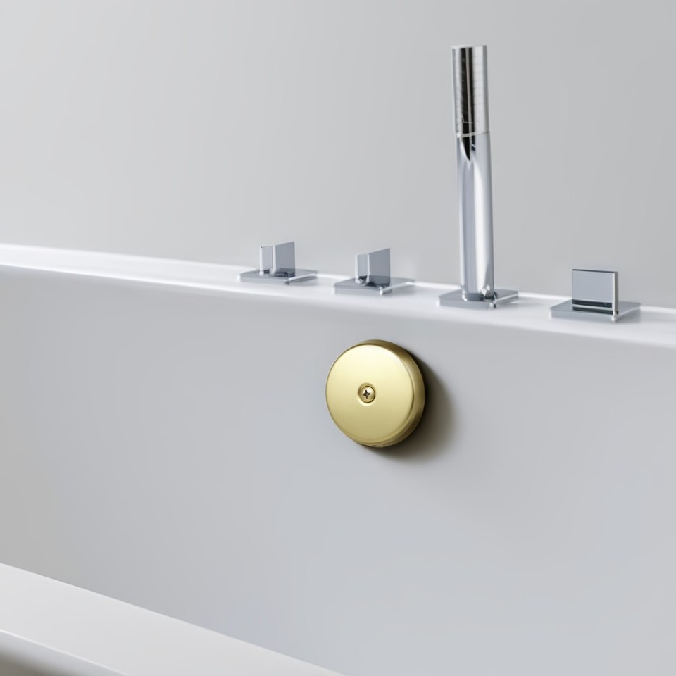Tub Overflow Cover Bath Tub Overflow Face Plate Stainless Steel Basin ...