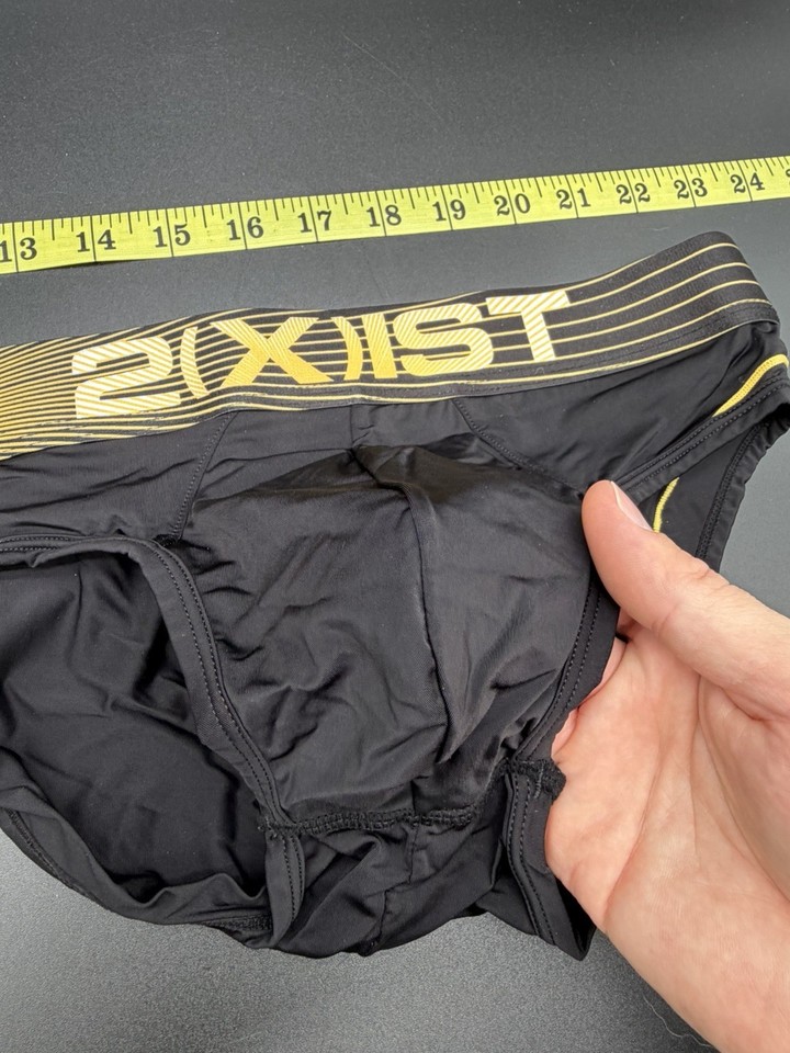 2(X)IST Men’s Black Yellow Briefs Size Large Athletic Stretch Underwear ...