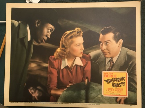 Whispering Ghosts 1942 20th Cent. Fox 11x14"lobby card Milton Berle Brenda Joyce | eBay