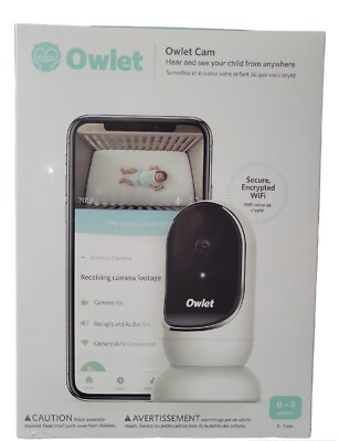 Owlet Baby Camera Video Night Monitor with HD Night Vision Live Stream ...