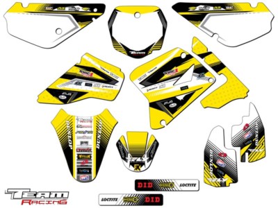 2001-2004 SUZUKI RM 85 RM85 GRAPHICS KIT DECALS STICKERS DECO DIRTBIKE ...