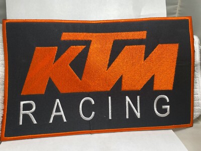 KTM RACING NEW EMBROIDERED COMPANY JACKET NAME PATCH TAG 6 X 10 | eBay