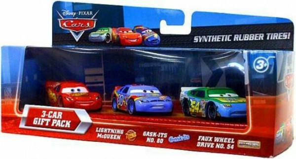 Disney Pixar Cars 3 Gift Pack Lightning McQueen Gask-its 80 Faux Wheel ...
