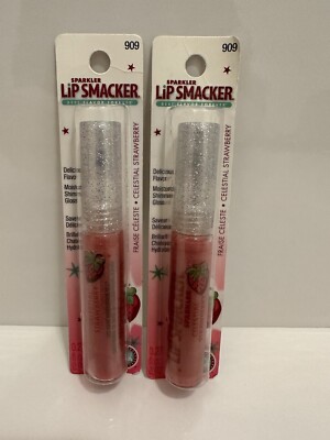 2 X Bonne Bell Lip Smackers Gloss Celestial Strawberry Sponge On ...