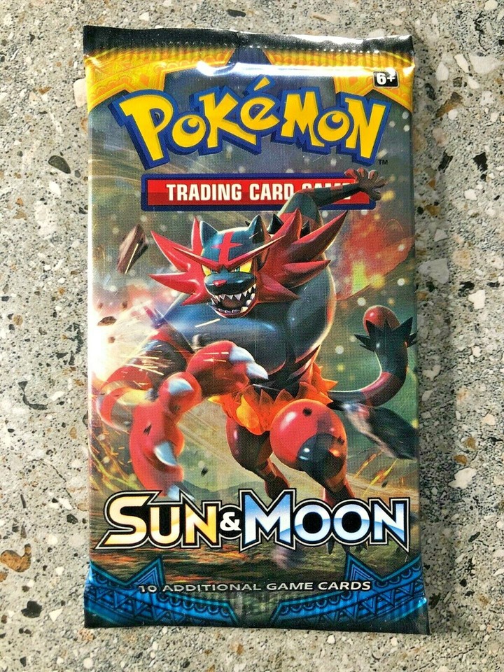 Pokemon TCG Cards 1x Sun & Moon Booster Pack Genuine Factory Sealed ...