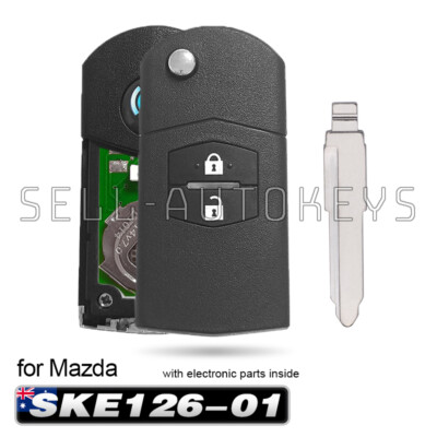 SKE126-01 for Mazda 2 DE series 2010-2014 Flip Keyless Remote Control ...
