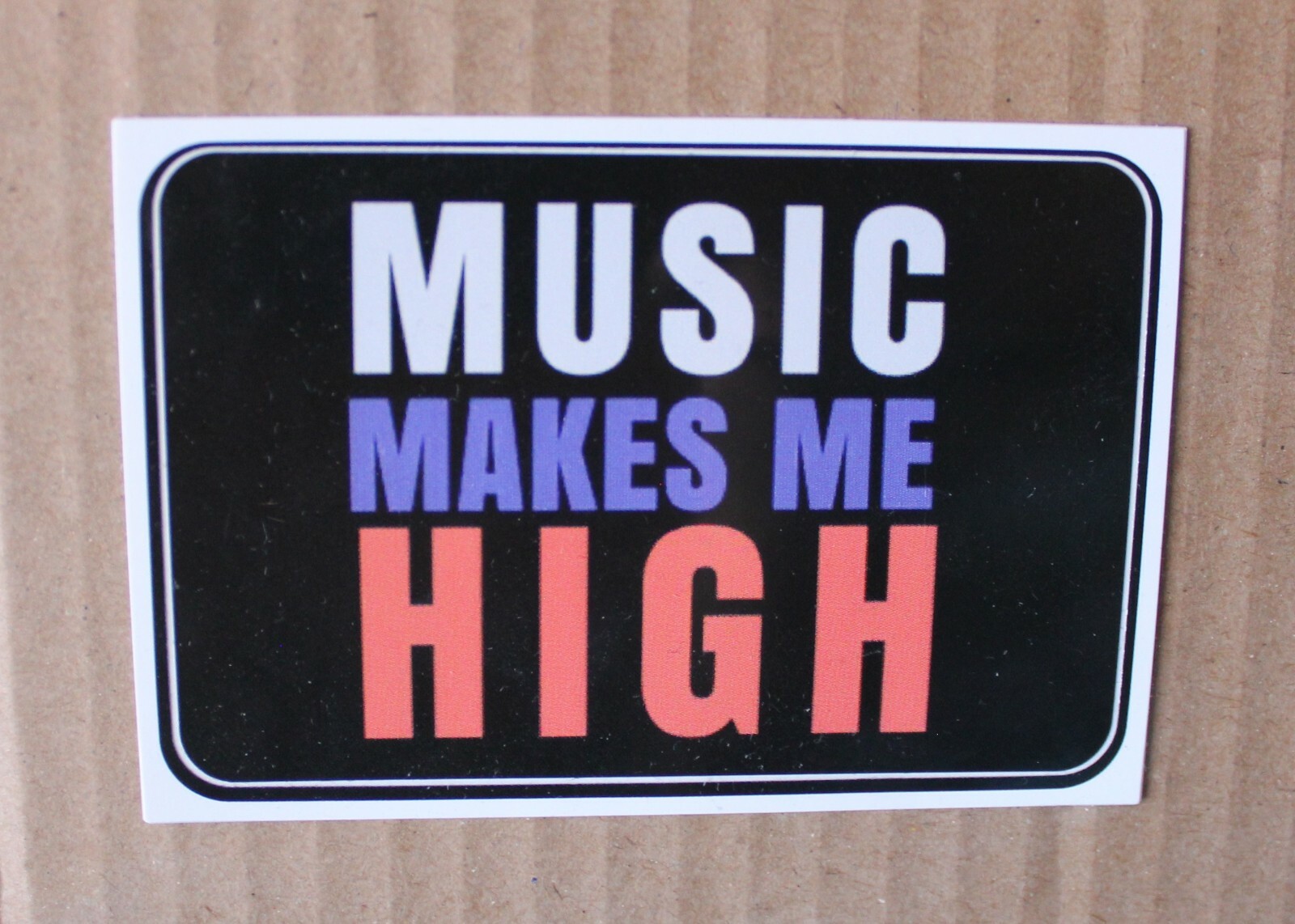 MUSIC MAKES ME HIGH VINYL DECAL STICKER HIP HOP BEATMAKER SKATEBOARD ...