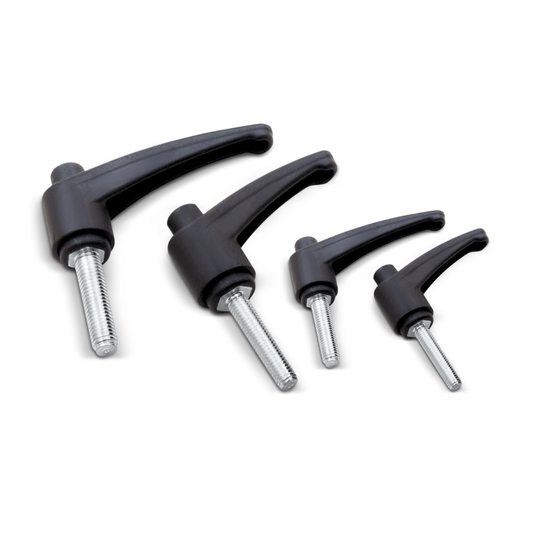 Machine Handle Adjustable Clamping Lever Male / Female Black Knob M6 M8 ...