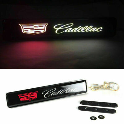 1X NEW CADILLAC LED Logo Light Car For Front Grille Badge Illuminated ...