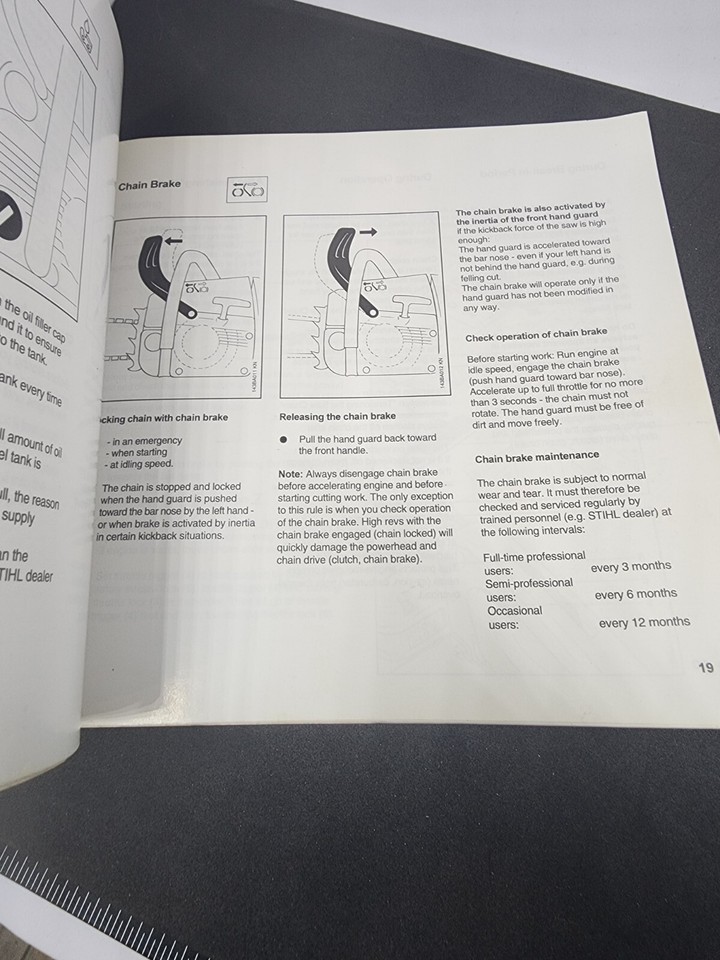 Genuine Stihl 009, Chainsaw Instruction Owner's Manual 2001 | eBay