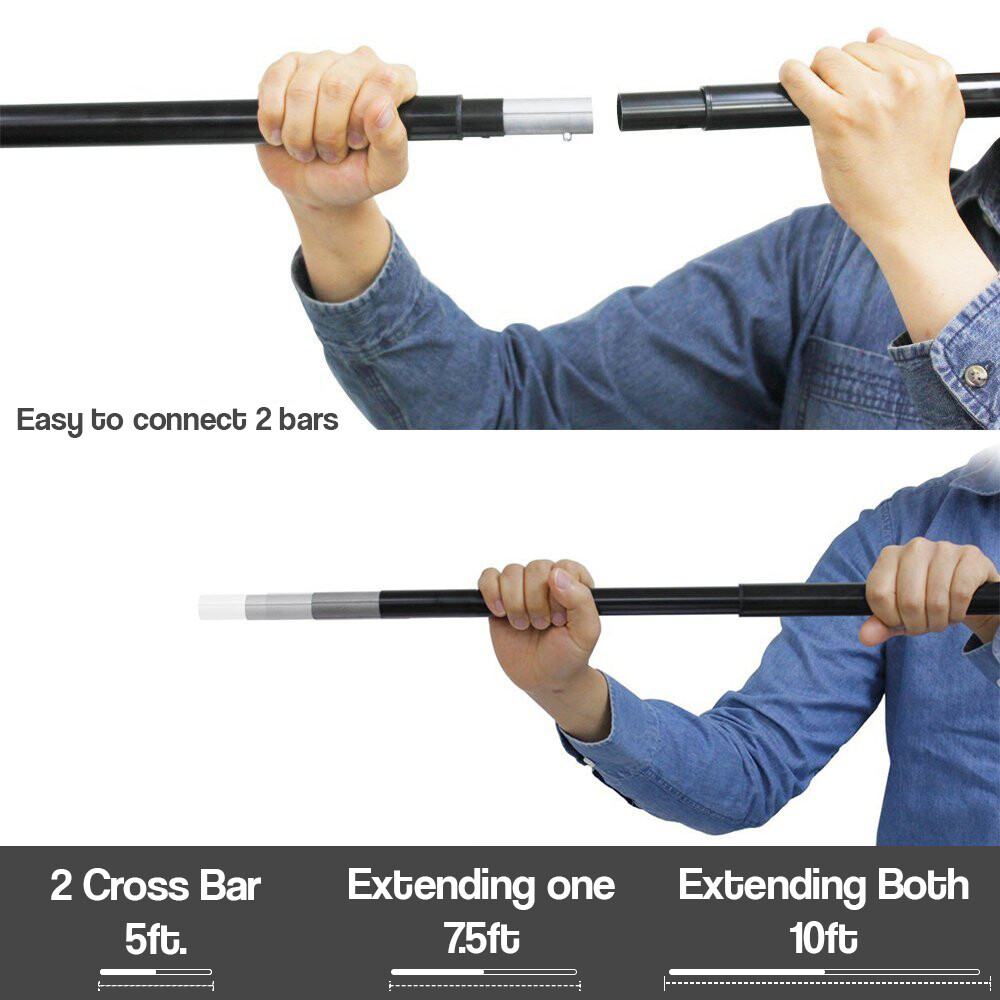 Photo Studio Premium industrial Adjustable Cross Bar Light Stand kit ...