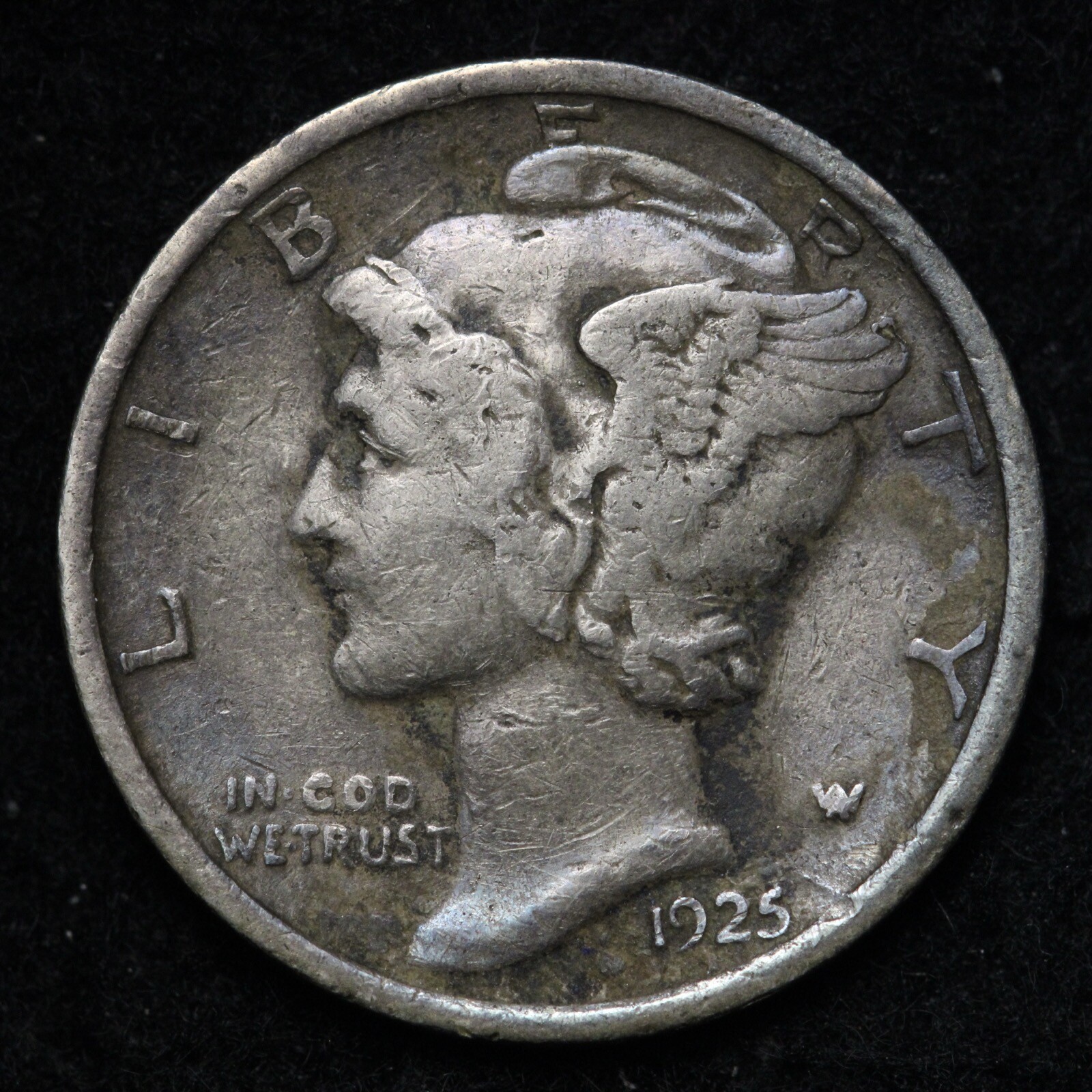 1925-D Mercury Silver Dime XF E308 JRB | eBay