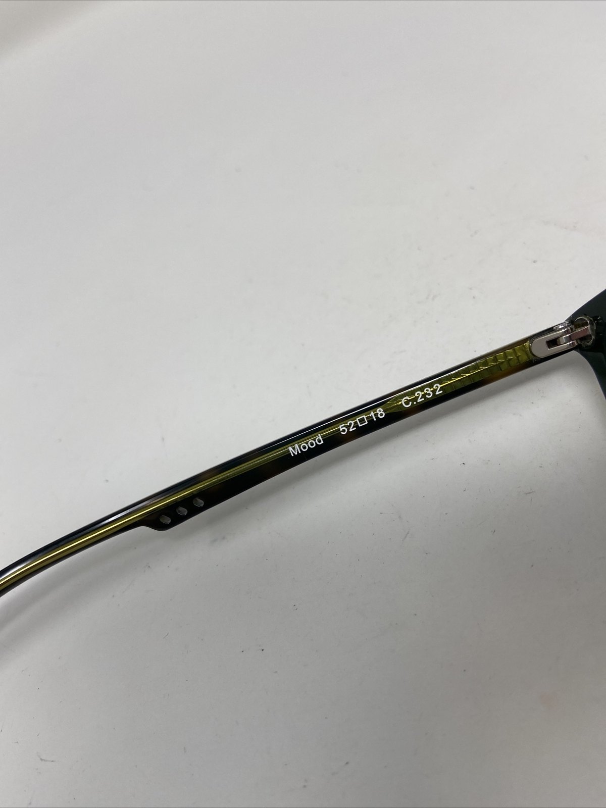 BELLINGER Eyeglasses Frames Mood 232 52-18 Tortoise/Green Full Rim J724 ...