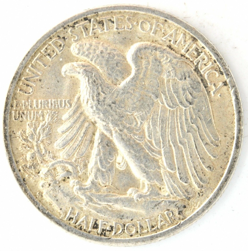 1946 S Walking Liberty Half Dollar 90% Silver US 50 Cent Coin San ...