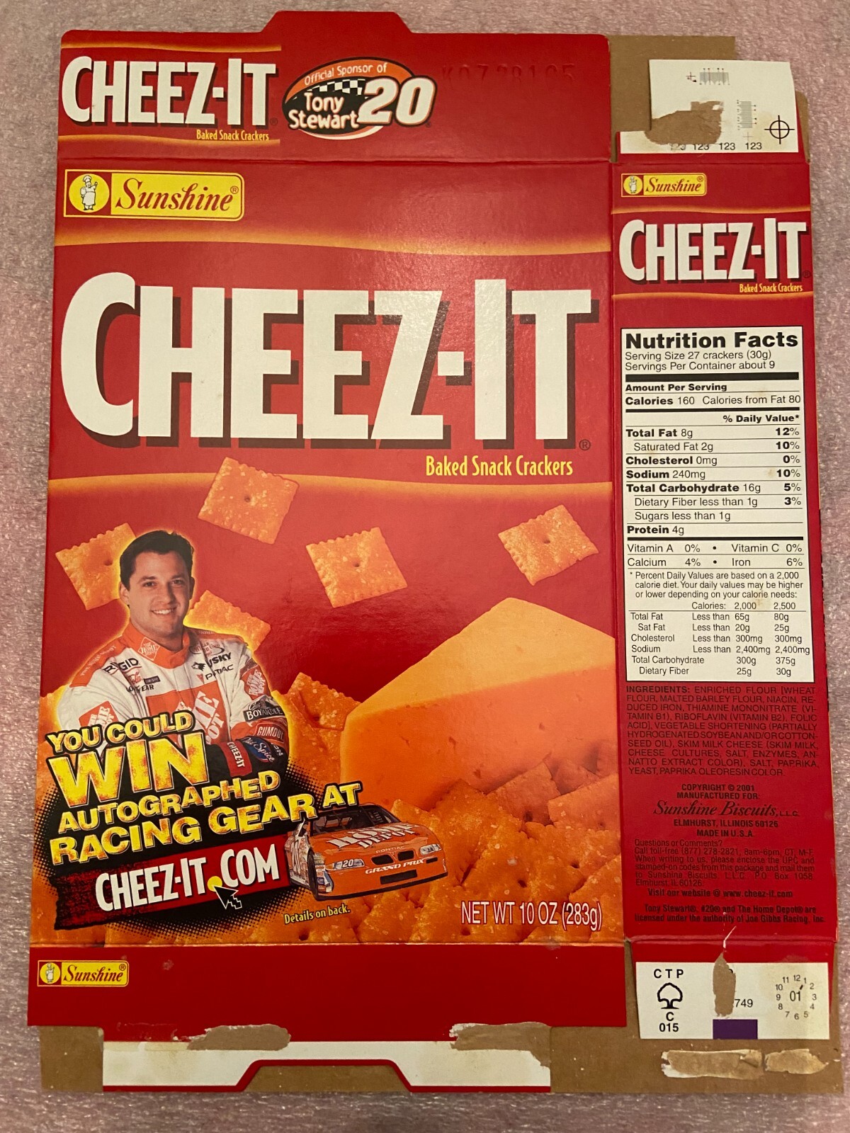 Cheez It Box Back