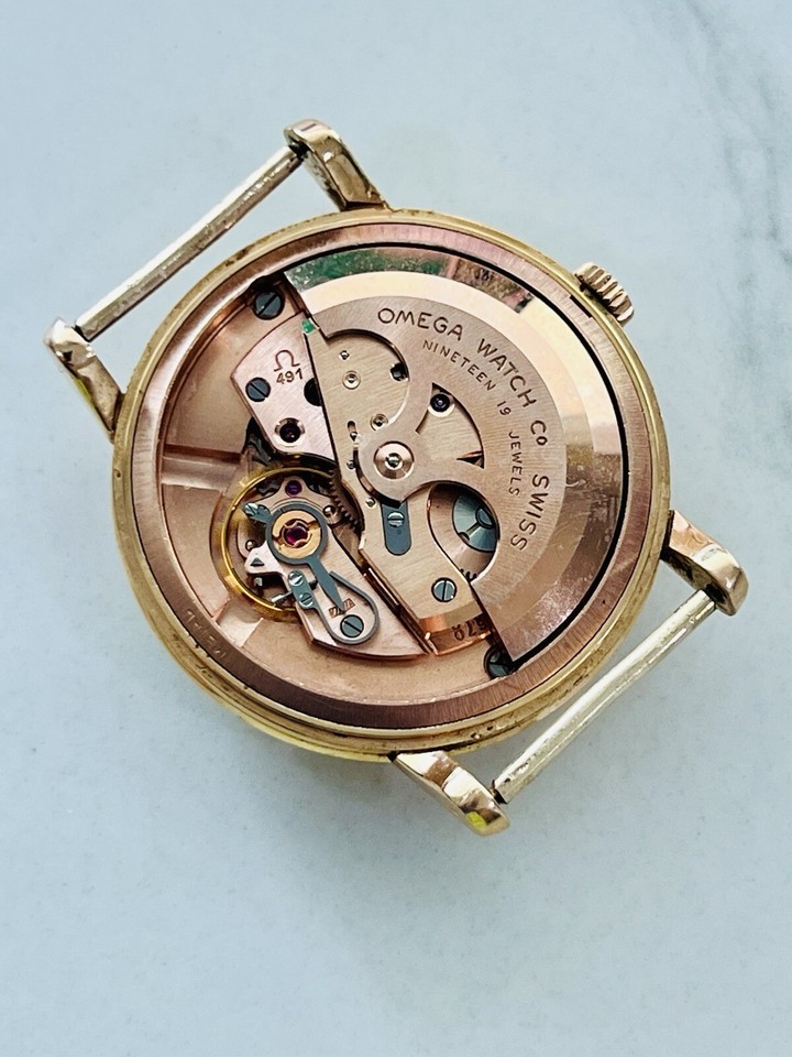 Vintage Omega Automatic Watch 18K Gold Cal.491 34mm 2897 2898 S.C | eBay