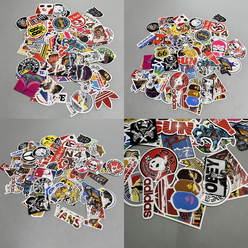 100PCS Skateboard Stickers Bomb Vinyl Laptop Luggage Decals Dope ...