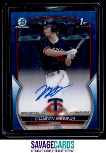 2023 Bowman Draft Prospect Autographs Blue Brandon Winokur /150 #CDA ...