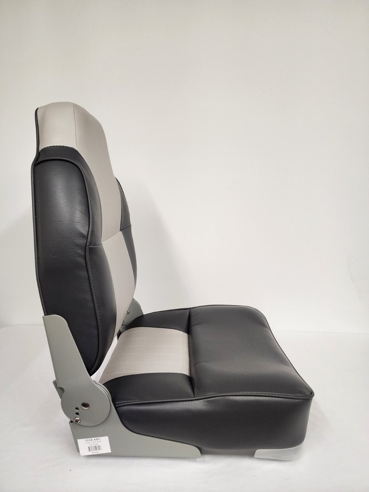 Boat Seat High Back Fold Down Lund Style Marine Fishing Pontoon ...