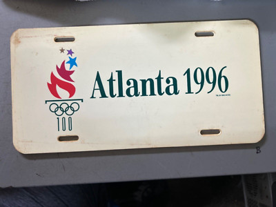 1996 Atlanta Olympics Plastic Booster License Plate | eBay