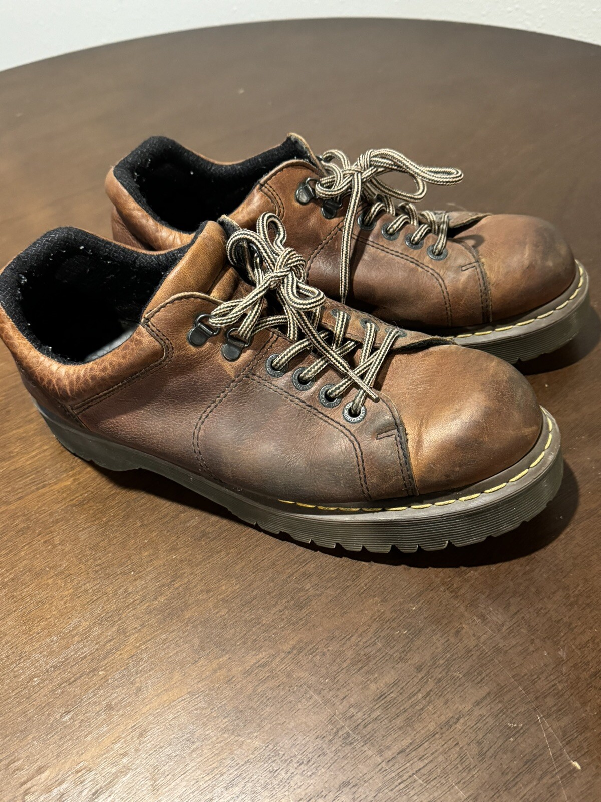 Vintage Dr Martens 8312 Brown Leather Shoes Oxfords … - Gem