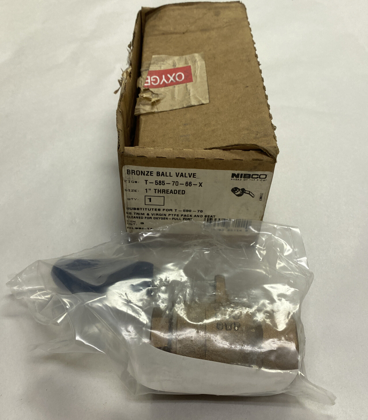 NIBCO,T-585-70-66,BRONZE BALL VALVE 1 INCH NOS | eBay