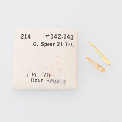 NOS Bulova Accutron Watch 214 Pair Hands Hour Minute #142-143 GSP21TRIT ...