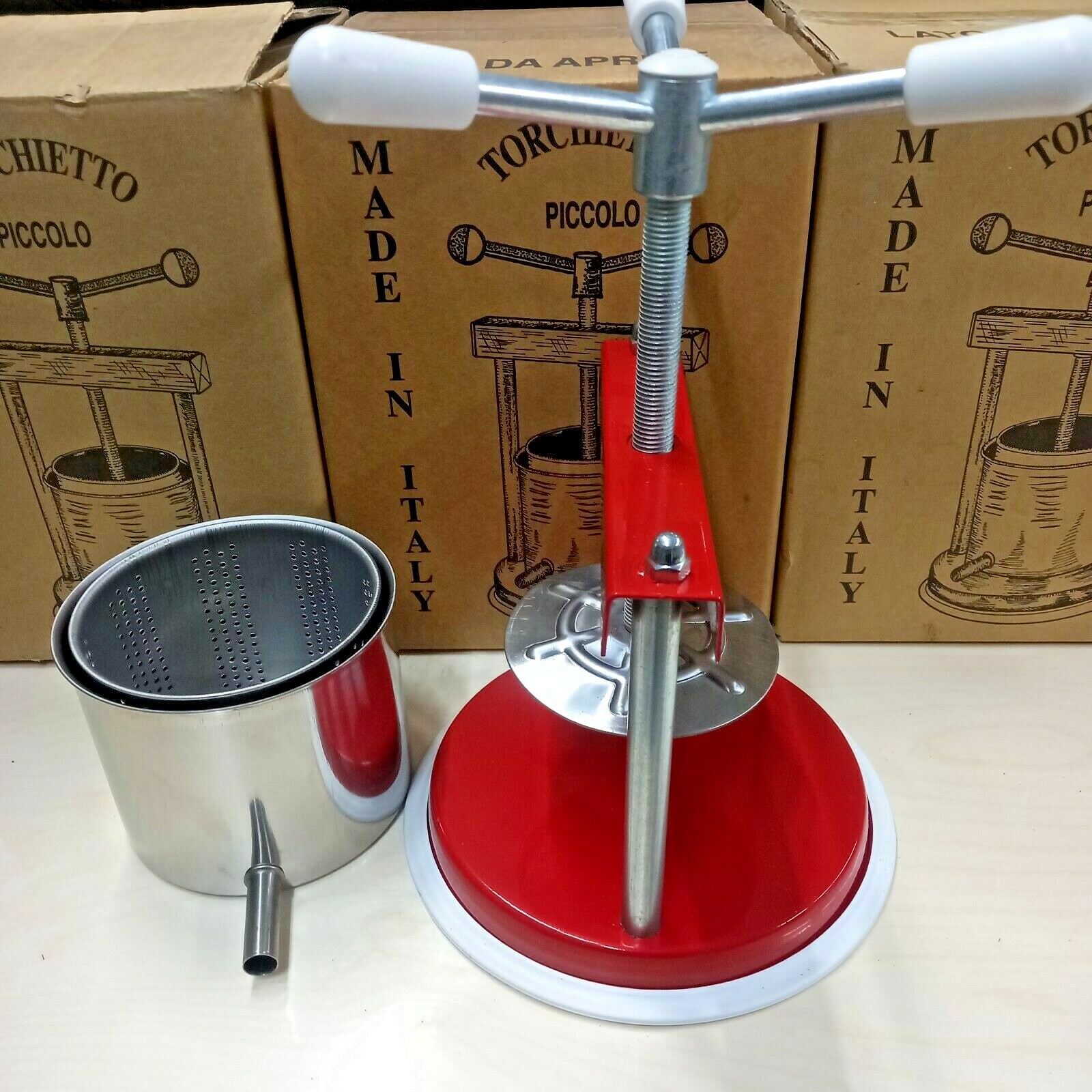 Torchio x melenzane uva agrumi mirto liquori novità cestello e pressa ...