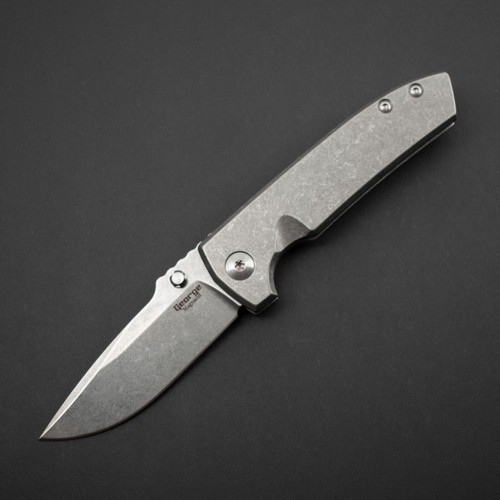 NEW! Les George VECP V3, MagnaCut, Stonewashed Titanium, NonFlipper ...