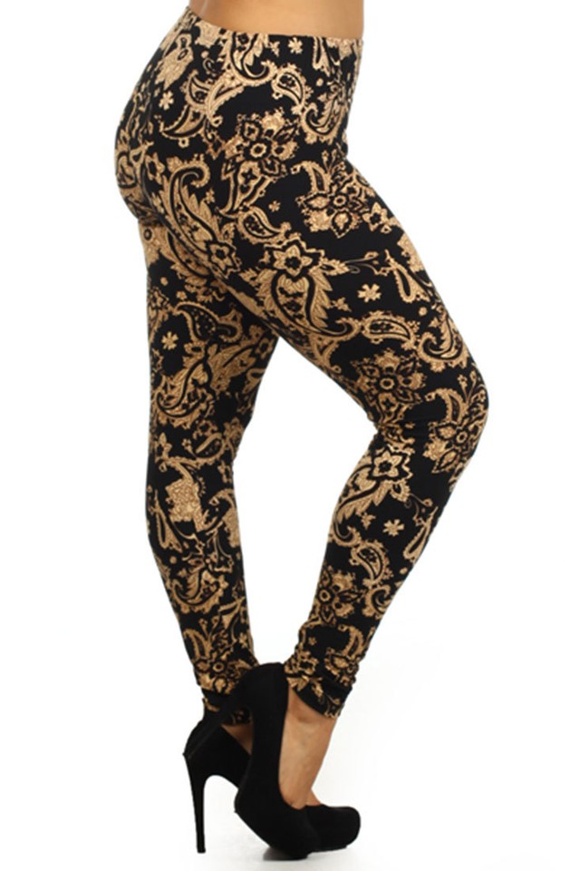 Womens Plus Size Graphic Print Pattern Buttery Soft Leggings | eBay