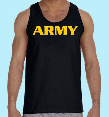 Tank top, Unisex, Black, Army, Military Training, Professional, 100% ...