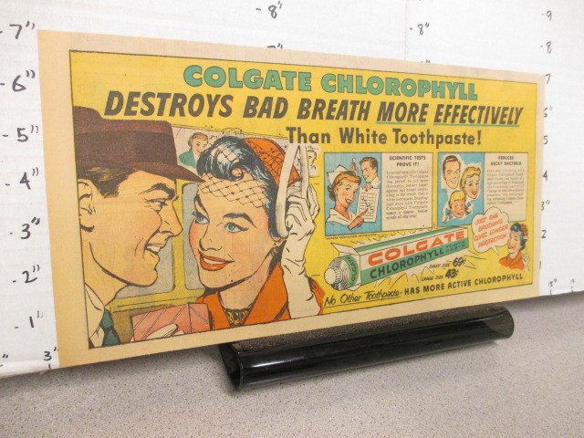 newspaper ad 1953 COLGATE toothpaste powder dental cream CHLOROPHYLL | eBay