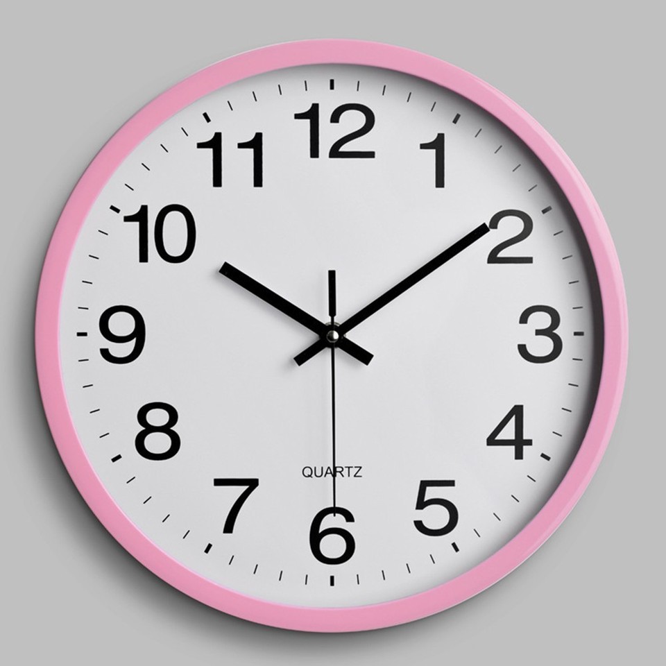 10in Wall Clock Non-ticking Non-ticking Quartz Movement Silent ...