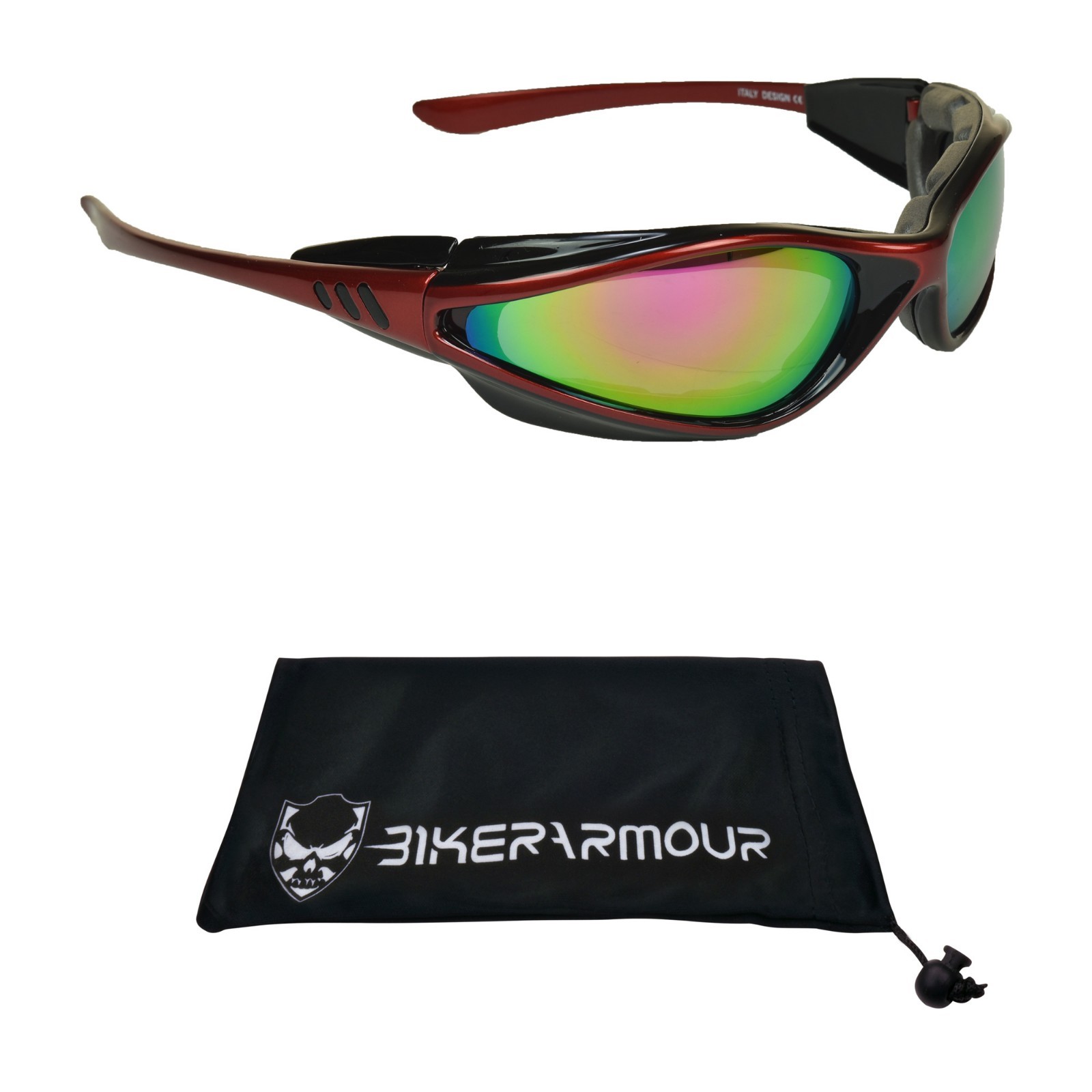 Motorcycle Sunglasses Biker Goggles HD Blue Light Block Yellow Clear ...