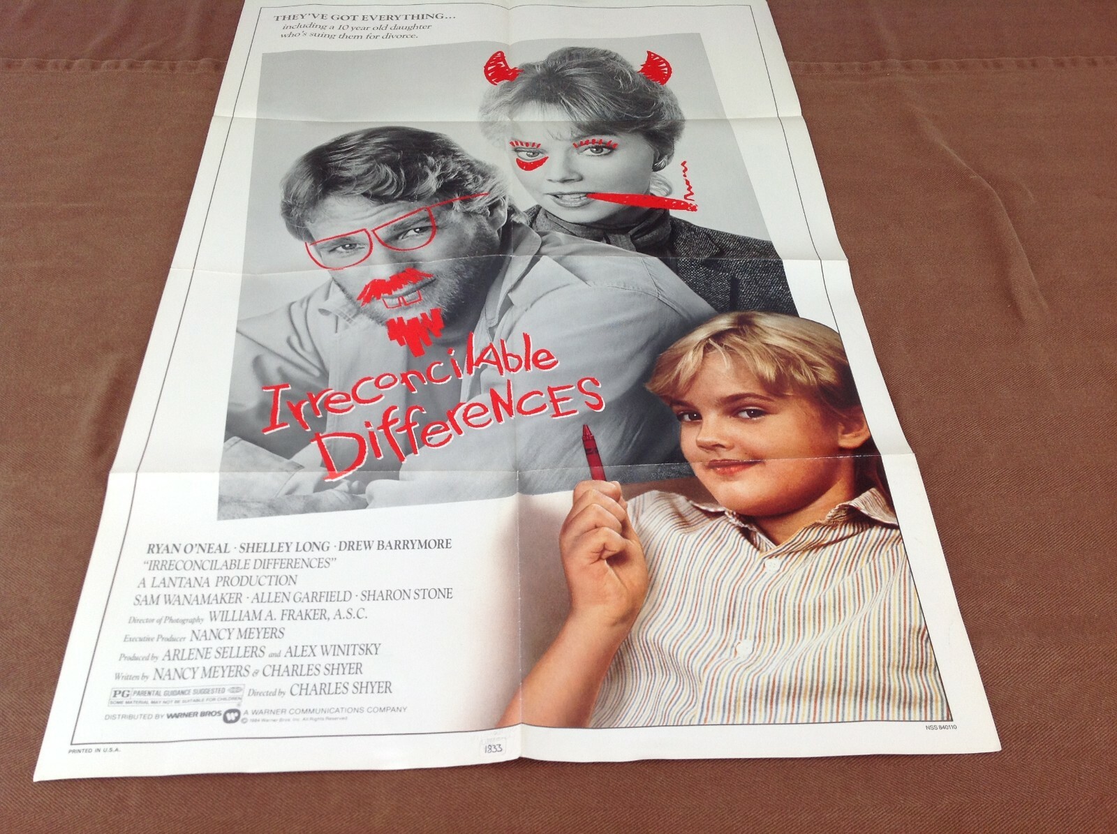 1984 Irreconcilable Differences Original Movie House Full Sheet Poster ...