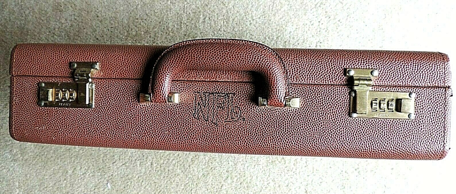 Wilson NFL Dual Lock Briefcase Football Pebbled Grain… - Gem