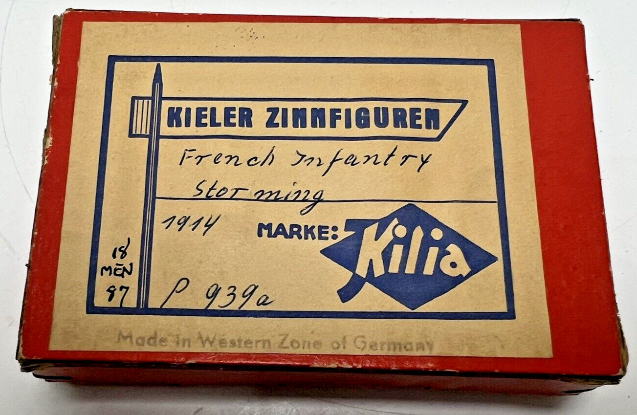 KIELER ZINNFIGUREN KILIA P939a FRENCH INFANTRY STORMING 1914 METAL ...