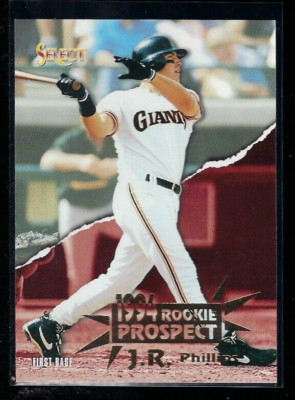J. R. Phillips - Rookie Prospect - 1994 Score Select #396 - San ...