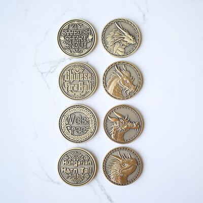 LitJoy Harry Potter Triwizard Tournament Dragon Coin Set of 4 New ...