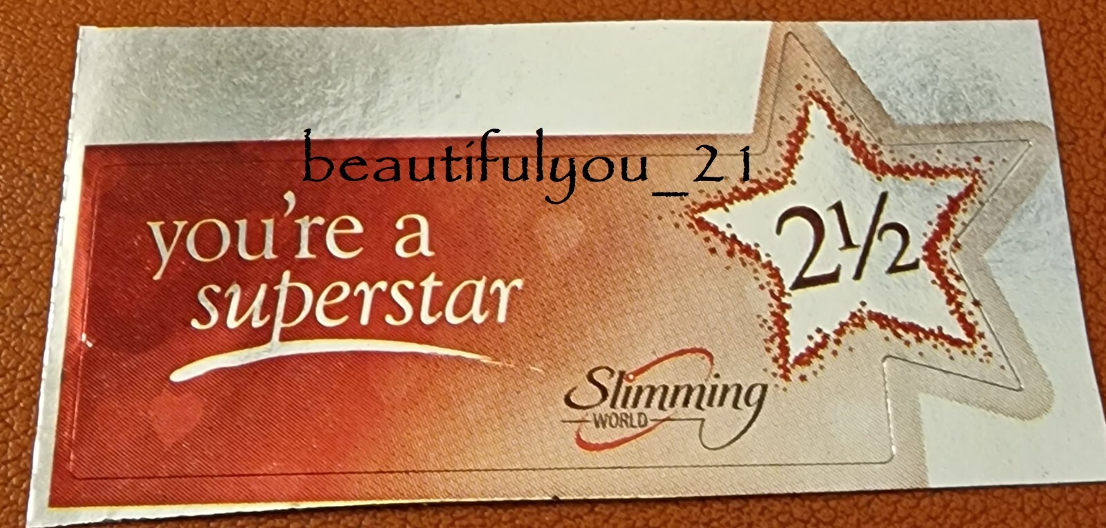 Slimming World Weight Loss Award Stickers Genuine 0.5 to 7st Target ...