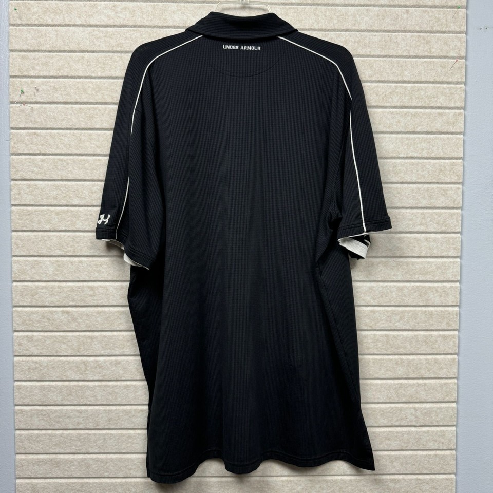 Under Armour Virginia Tech Logo Quick Dry Short Sleeve Polo Shirt Black ...