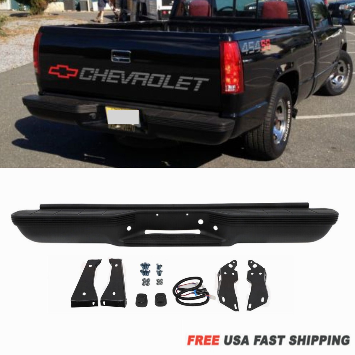 1998 Chevy Silverado Rear Bumper Ranch Hand FBC881BLR Legend Chevy